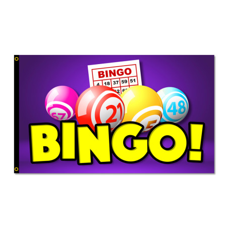 BINGO Premium 3x5 Flag OR Optional Flag with Mounting Kit