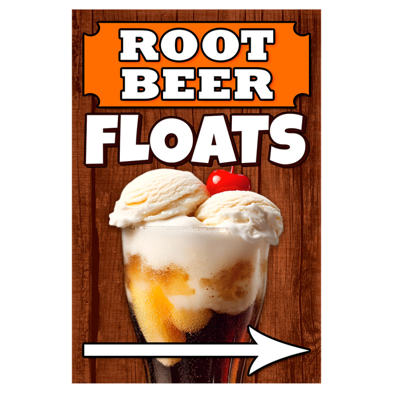 Root Beer Floats Economy A-Frame Sign