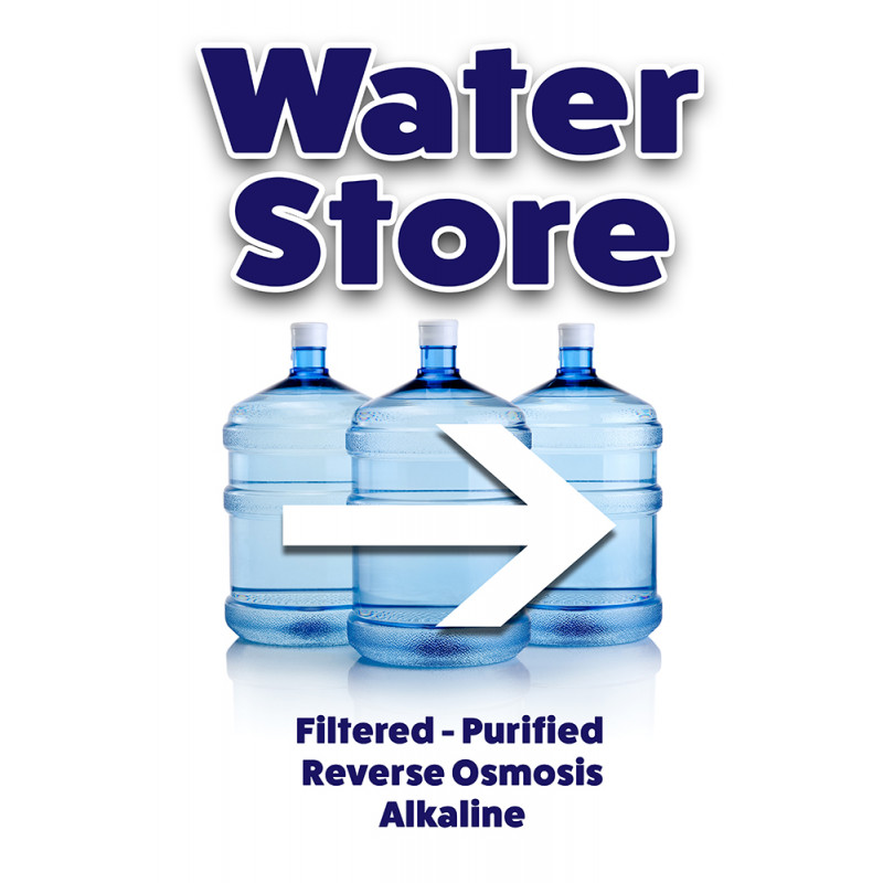 Water Store (Arrow) Economy A-Frame Sign 2 Feet Wide by 3 Feet Tall
