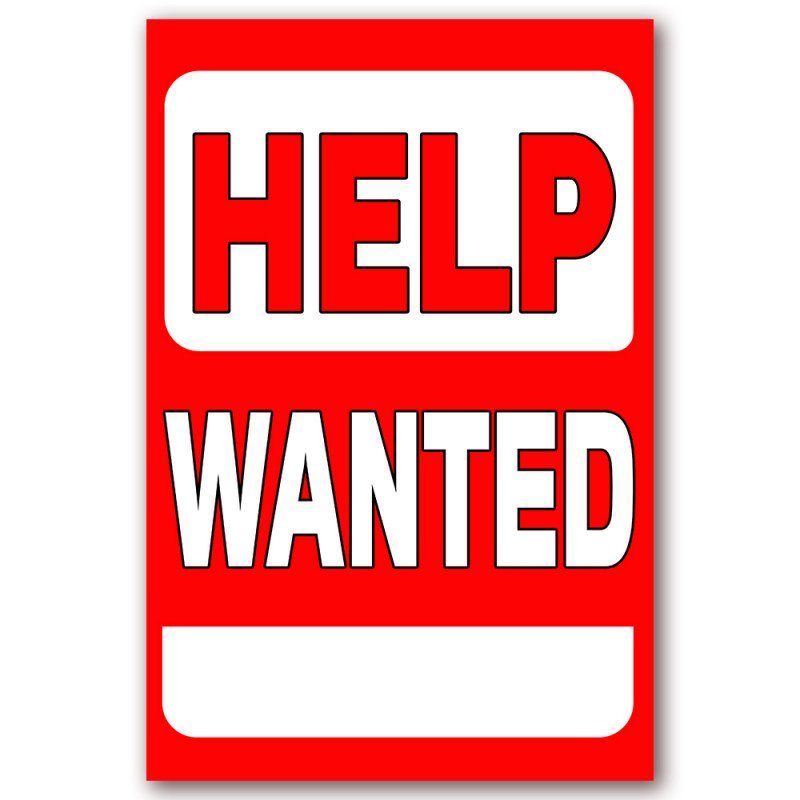 Help Wanted Economy A-Frame Sign 2 Feet Wide by 3 Feet Tall